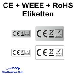 Etikettenshop-Thon - CE + WEEE + RoHS - Etiketten